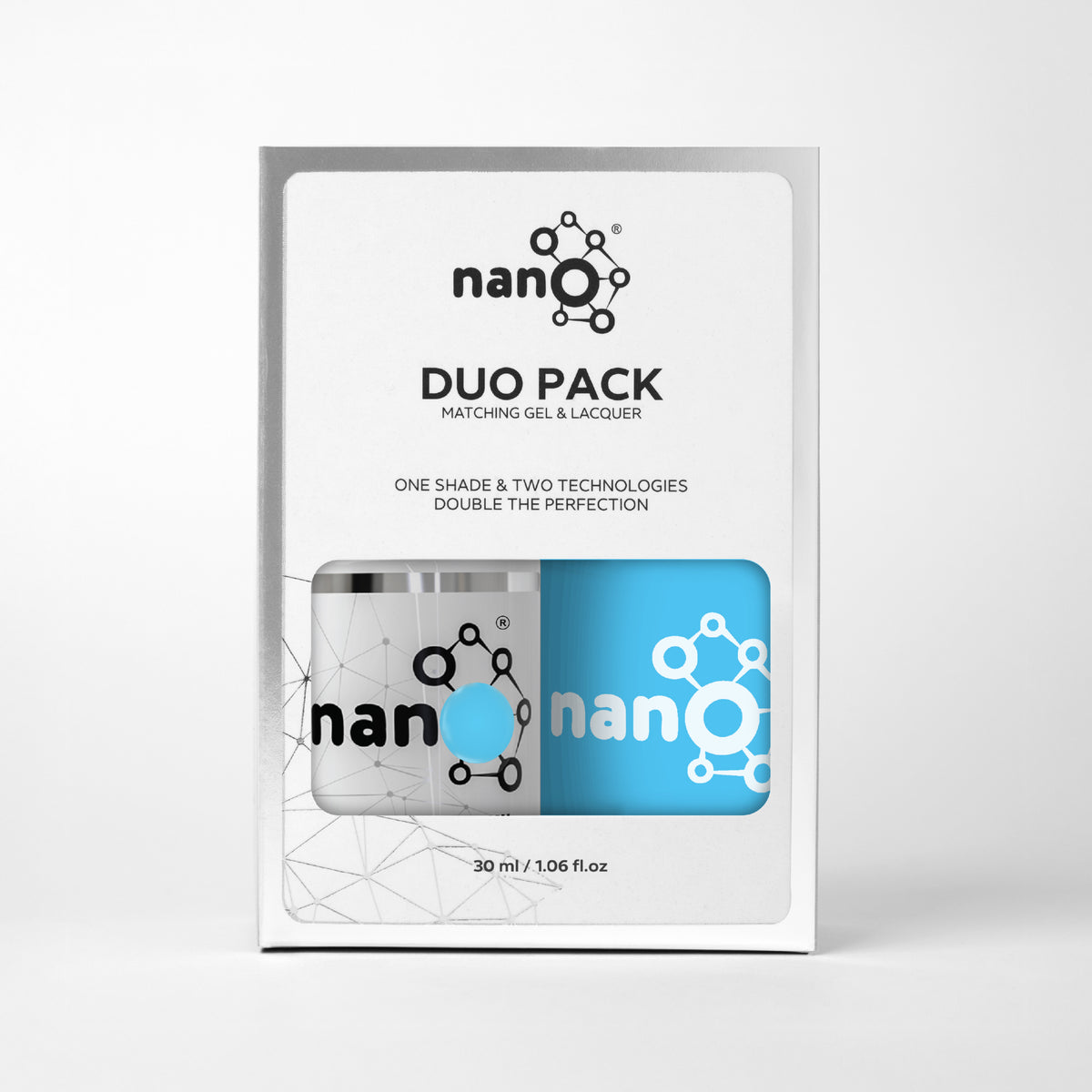 Nano® Aquamarine Duo Pack - 30ml | Teal Blue Nail Polish Set
