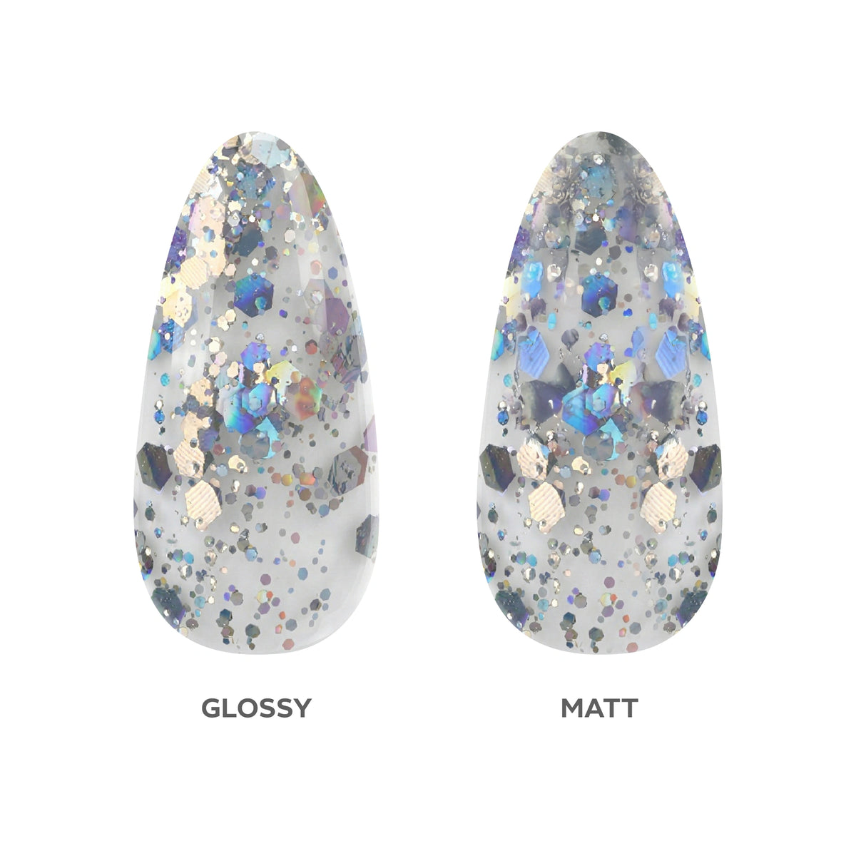 Nano® Silver Shadow Duo Pack - 30ml | Glitter Silver Nail Polish Set