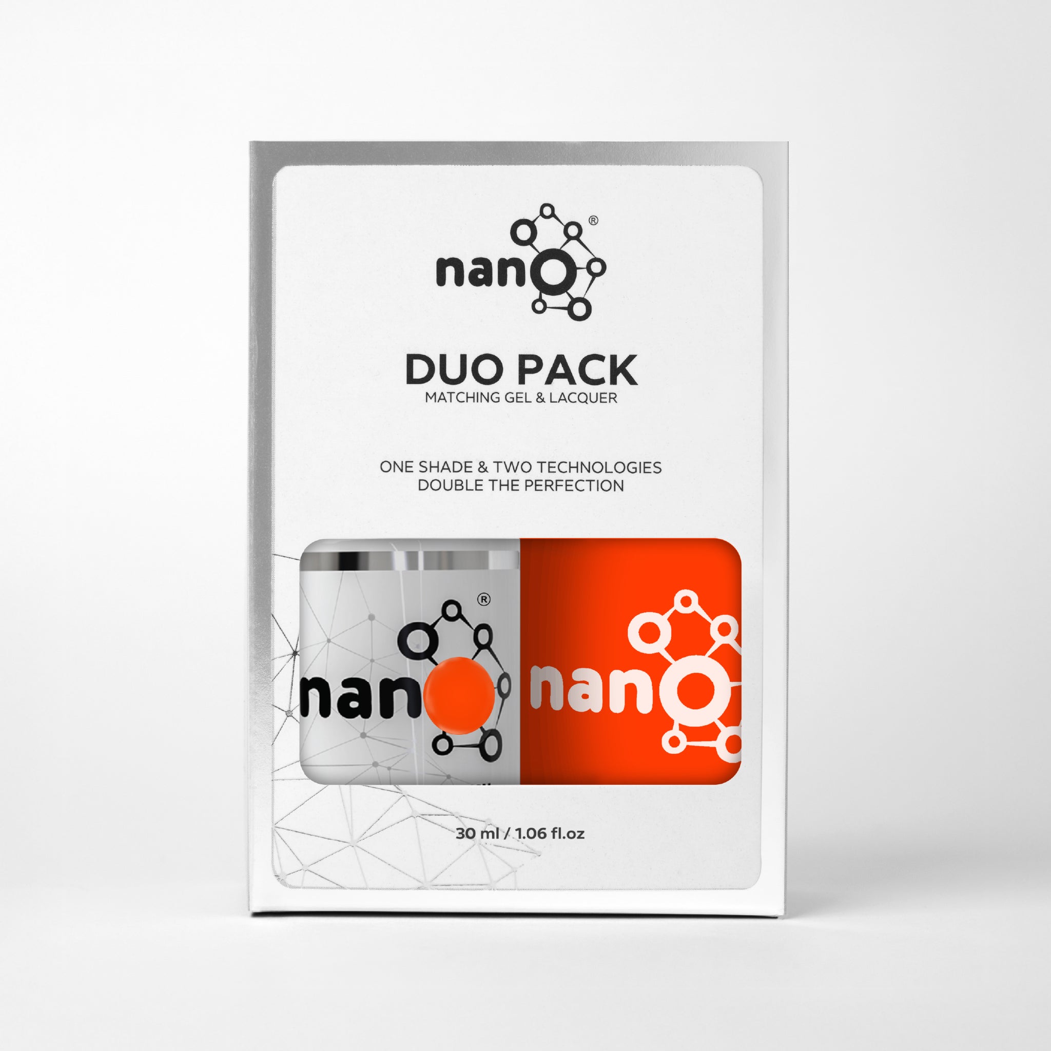 Nano® Tangerine Burst Duo Pack - 30ml | Vibrant Orange Nail Polish Set