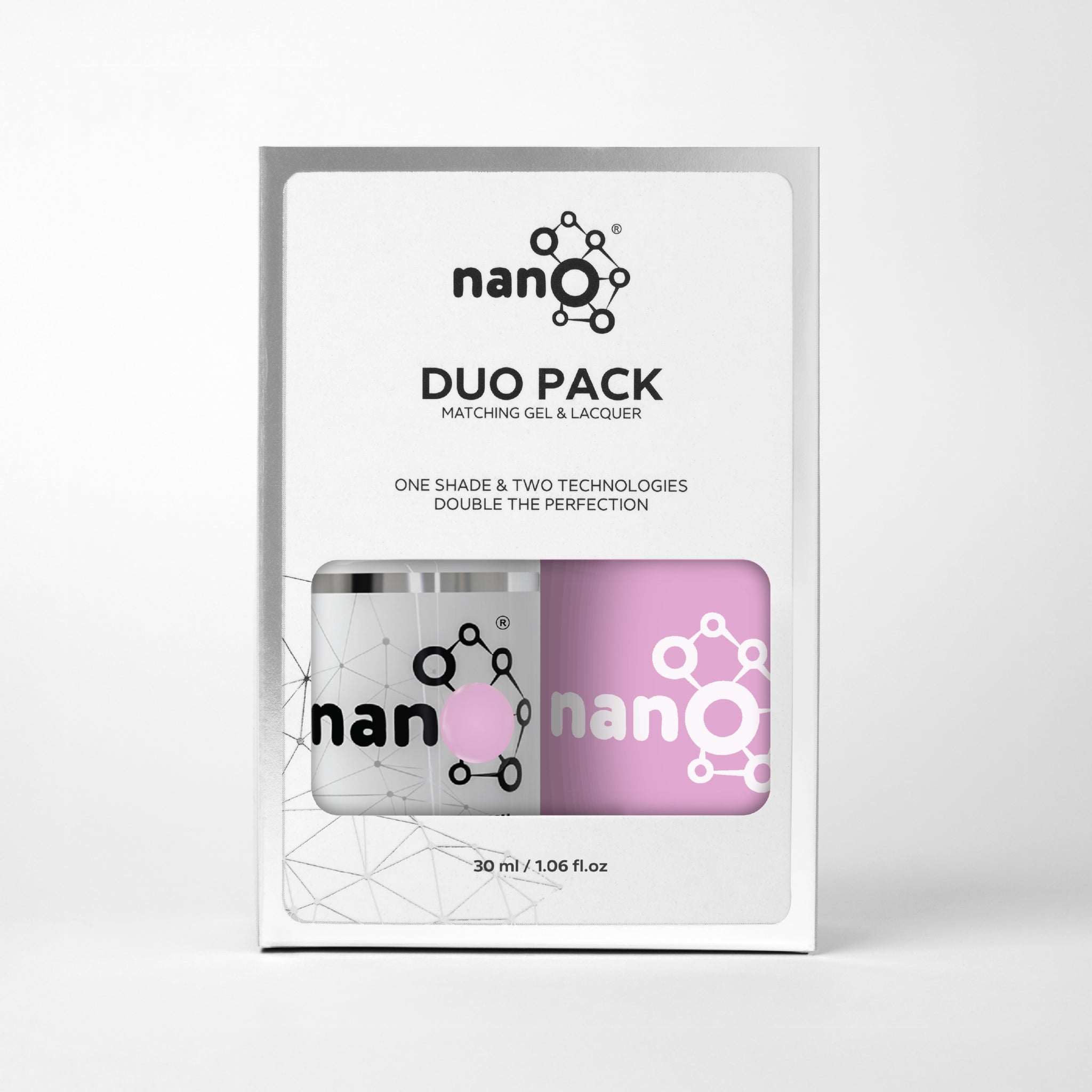 Nano® Princess Pink Duo Pack - 30ml | Soft Purple-Pink Nail Polish Set