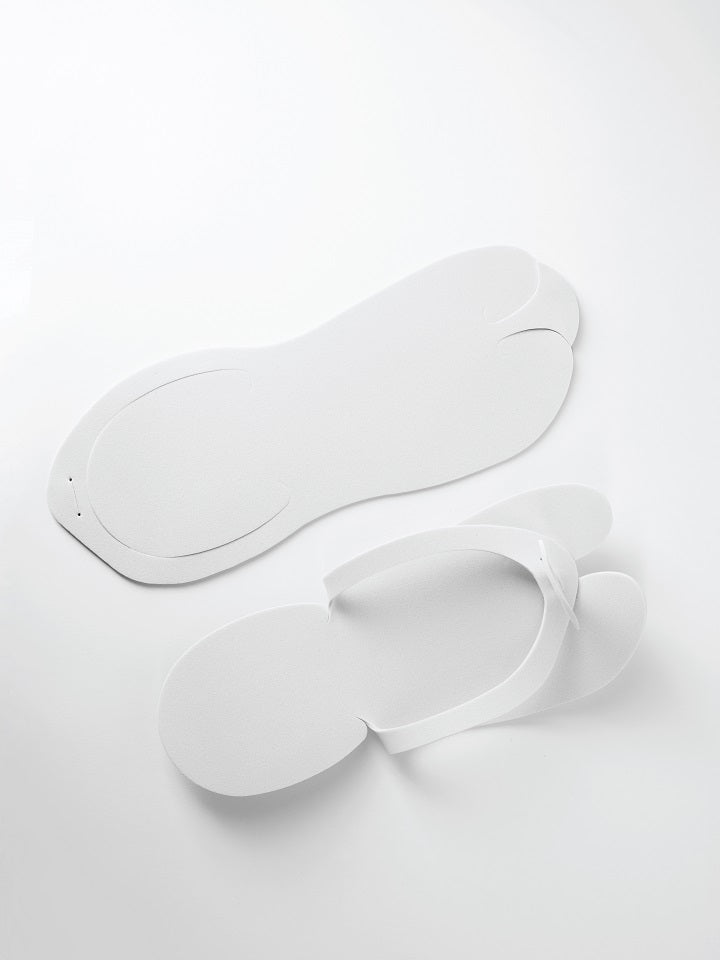 Nano® Disposable White Slippers (12 pairs)