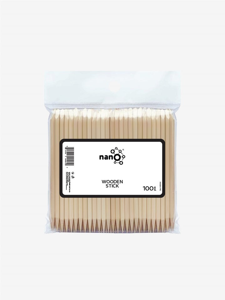 Nano® Cuticle Wooden Pusher Stick (100pcs)